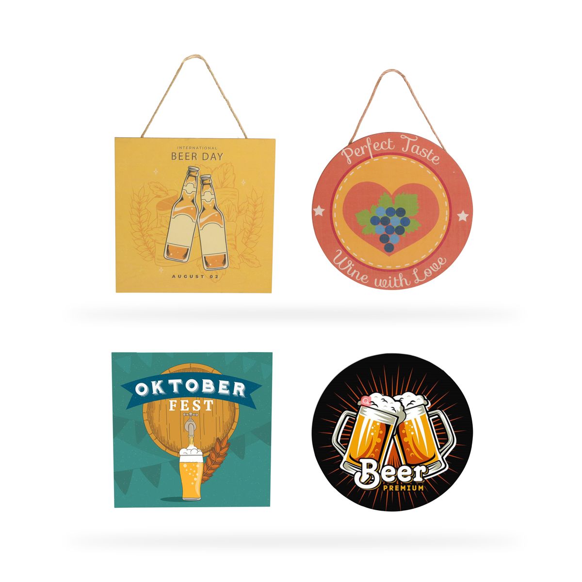 Wooden Sign Board (30x30cm)