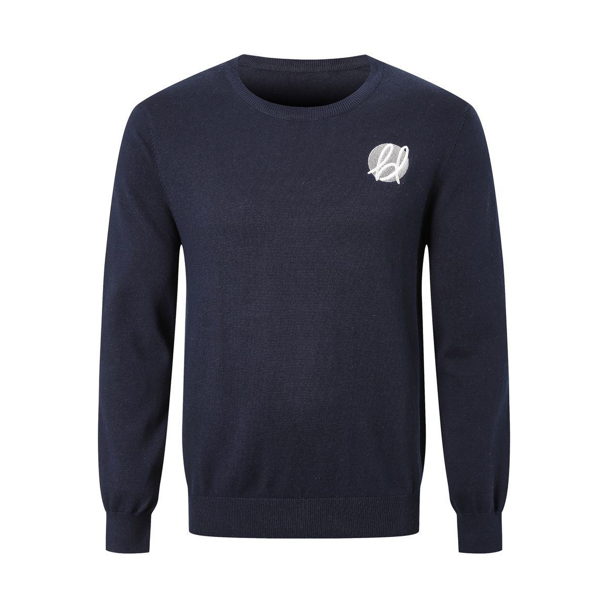 Men's 100% Cotton Round Collar Sweater