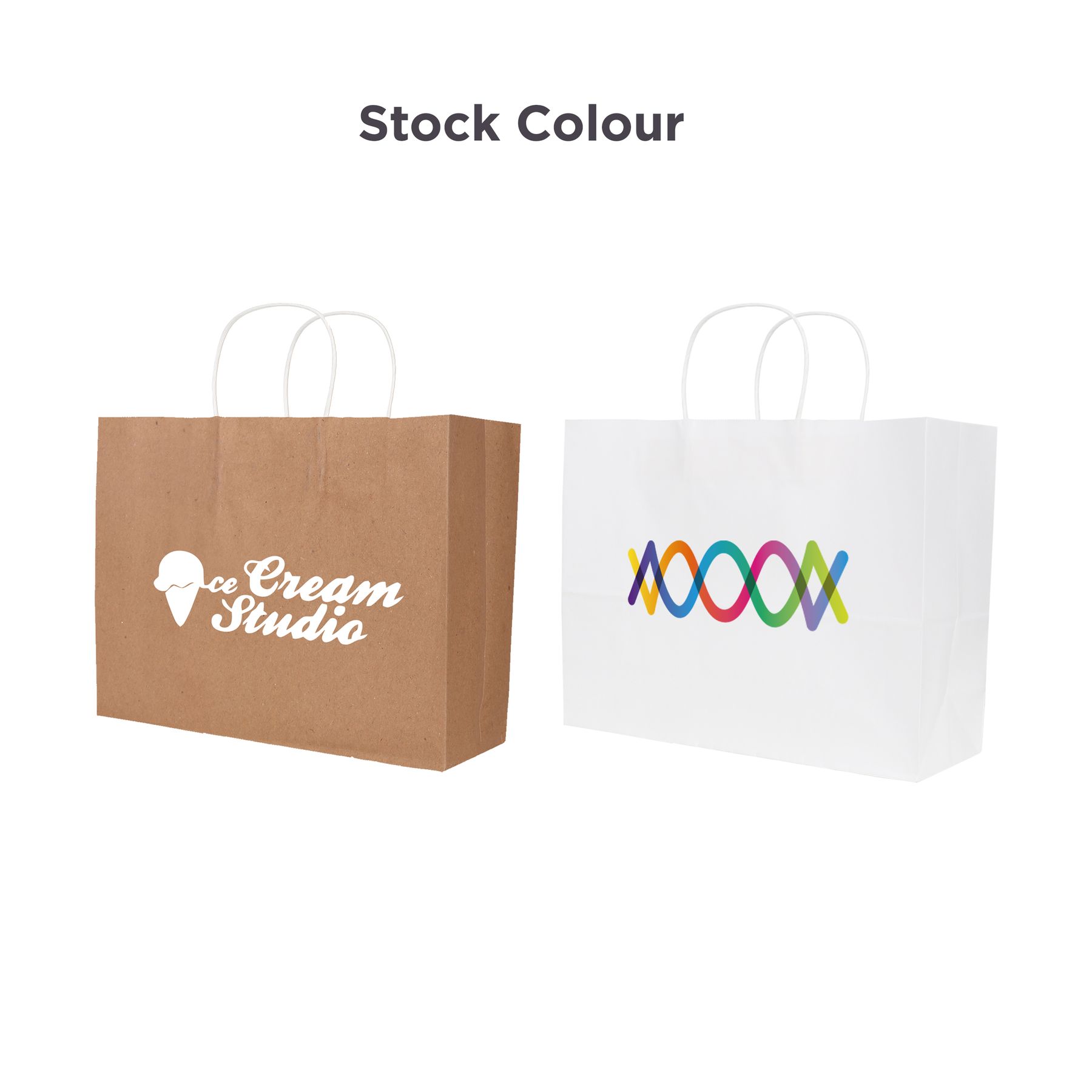 Twisted Handle Kraft Paper Bag(320x250x120mm)