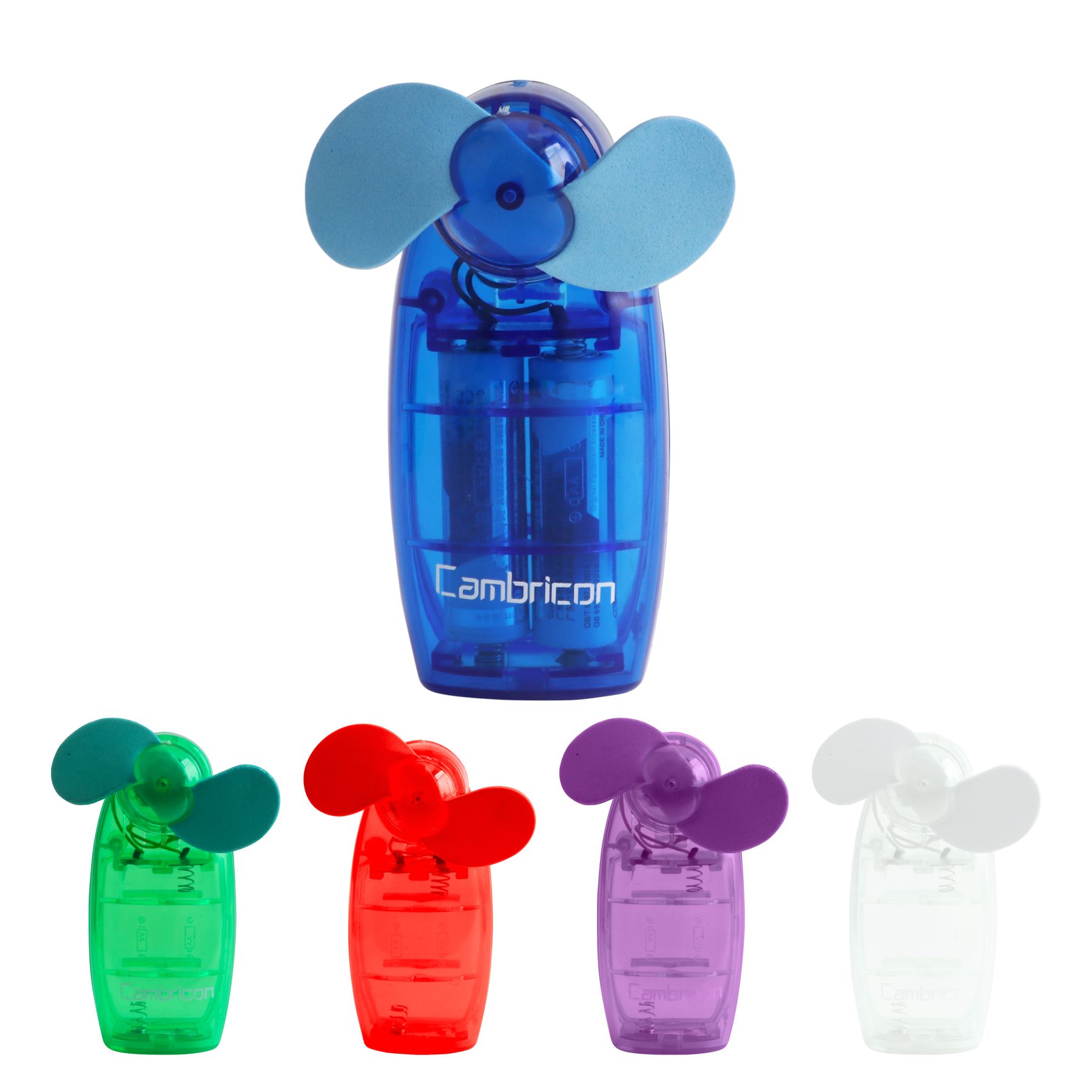 Transparent Colorful Handy Fan