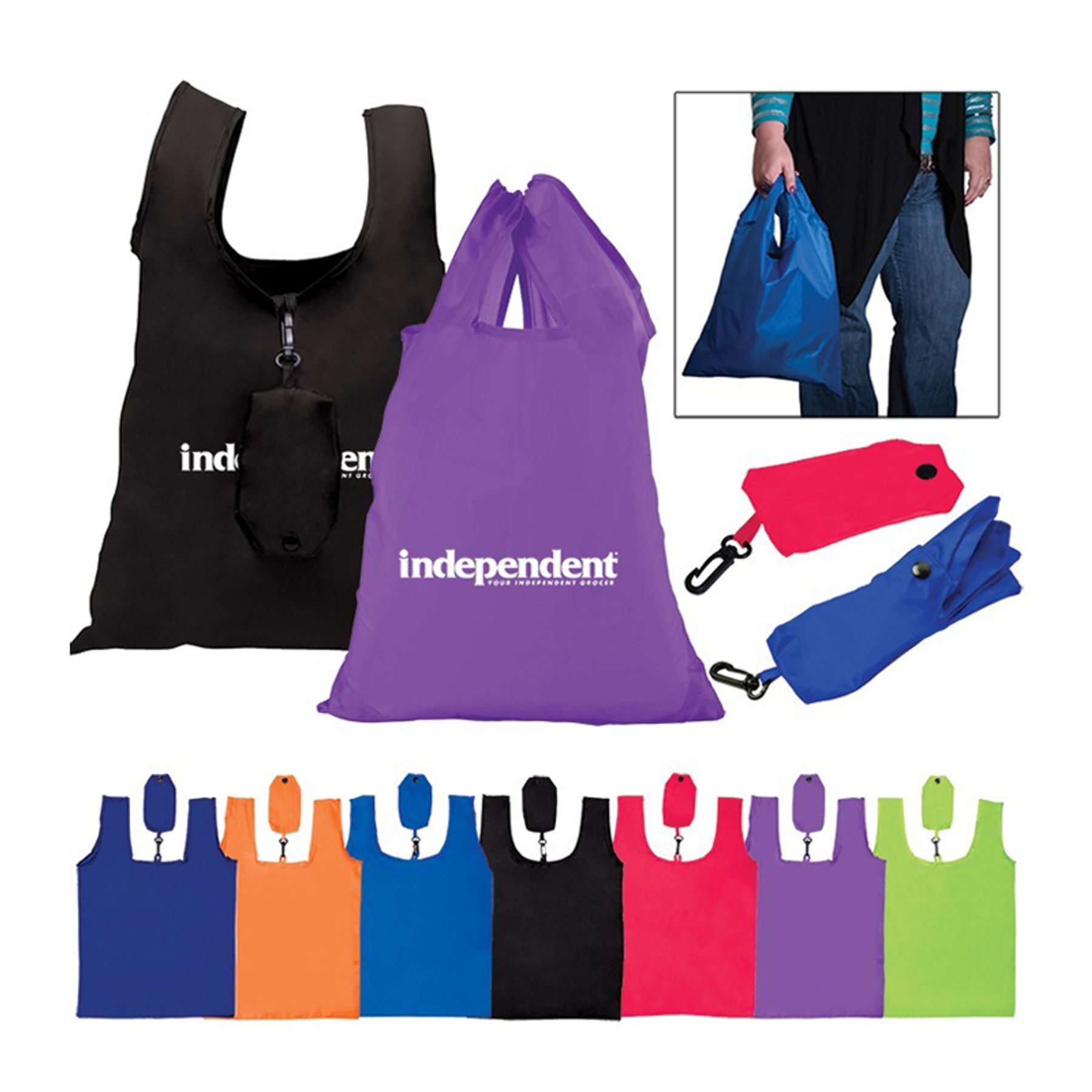 Compact Foldable Shopping Tote Bag