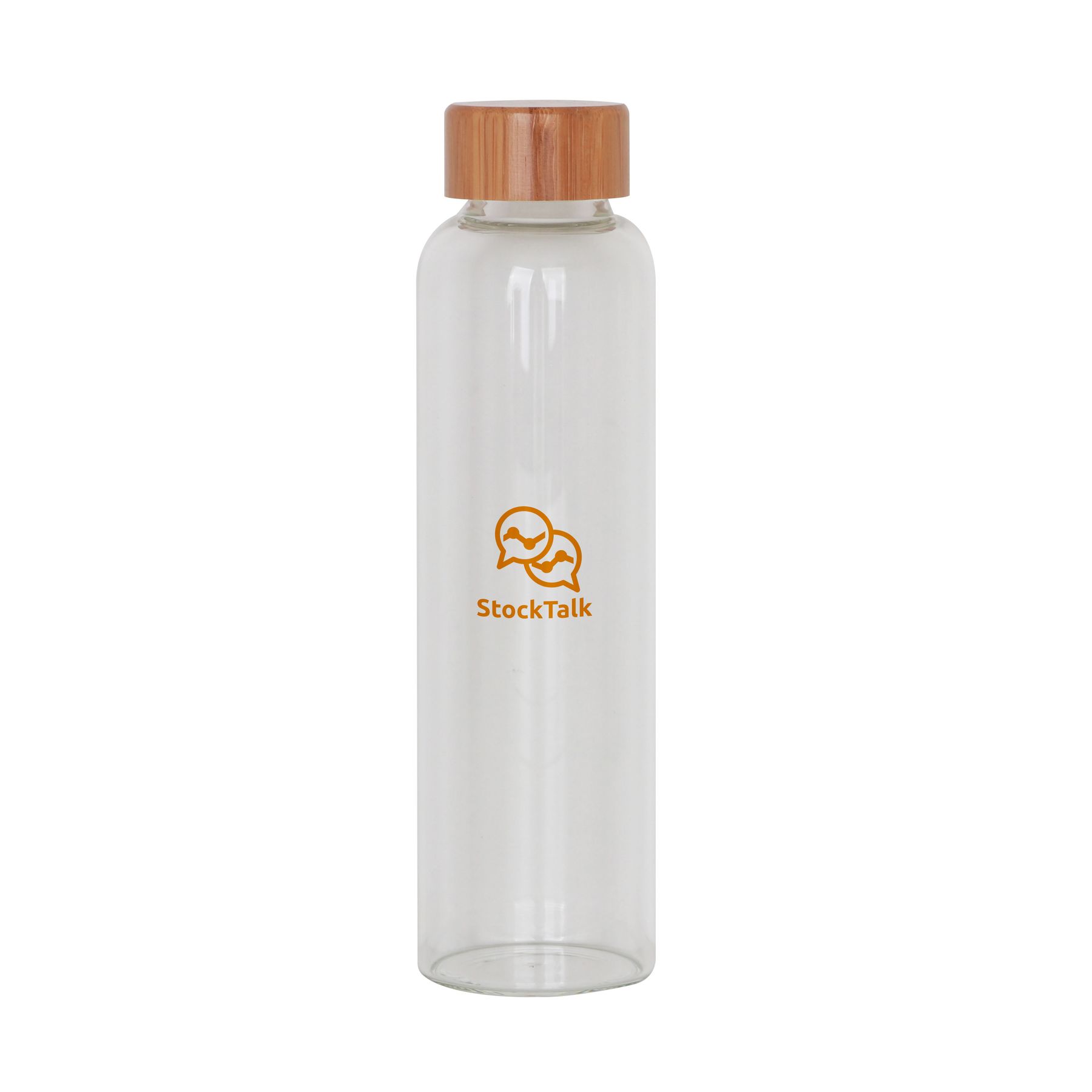 550ml Glass Drink Bottle with Bamboo Lid