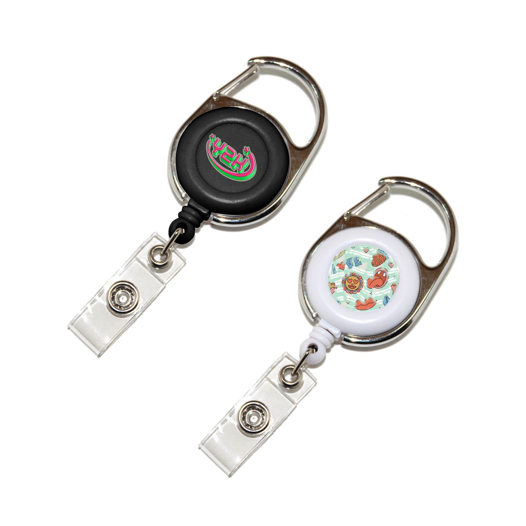Carabiner Retractable Card Holder